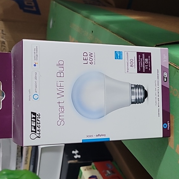 Feit Electric | Other | Feit Smart Wifi 6w Eq A9 Daylight Medium Base Dimmable Led Light Bulb ...